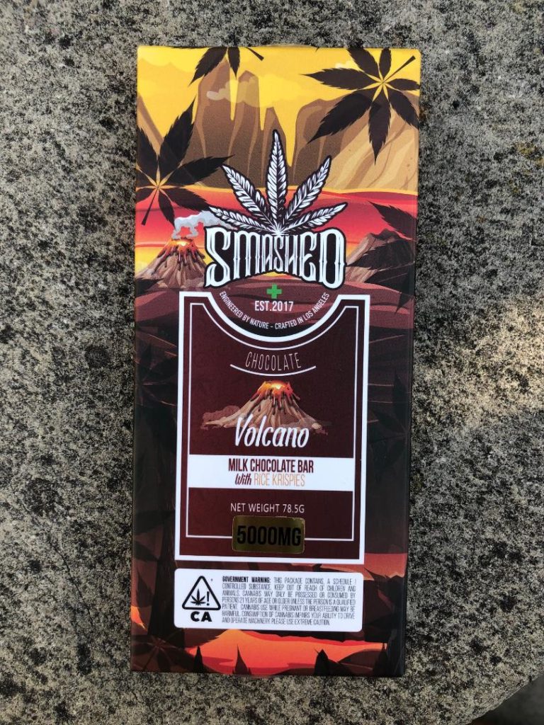 Milk Choclate Bar - Volcano - Milk Chocolate W/ RIce Krispies 5000MG ...