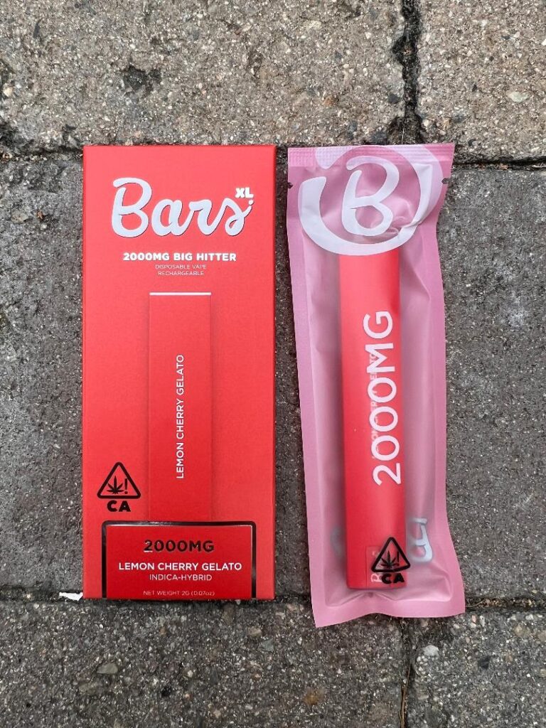 XL Bars - lemon Cherry Gelato - Indica/Hybrid - 2Gram - Thin Air Nursery